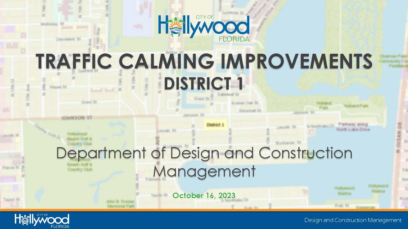 Traffic Calming & Control Project – City of Hollywood, FL