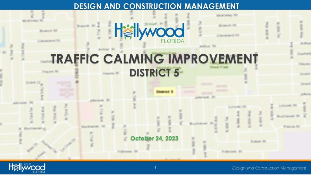 Traffic Calming & Control Project – City of Hollywood, FL
