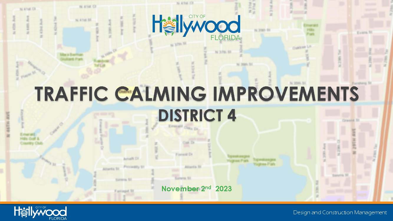 Traffic Calming & Control Project – City of Hollywood, FL
