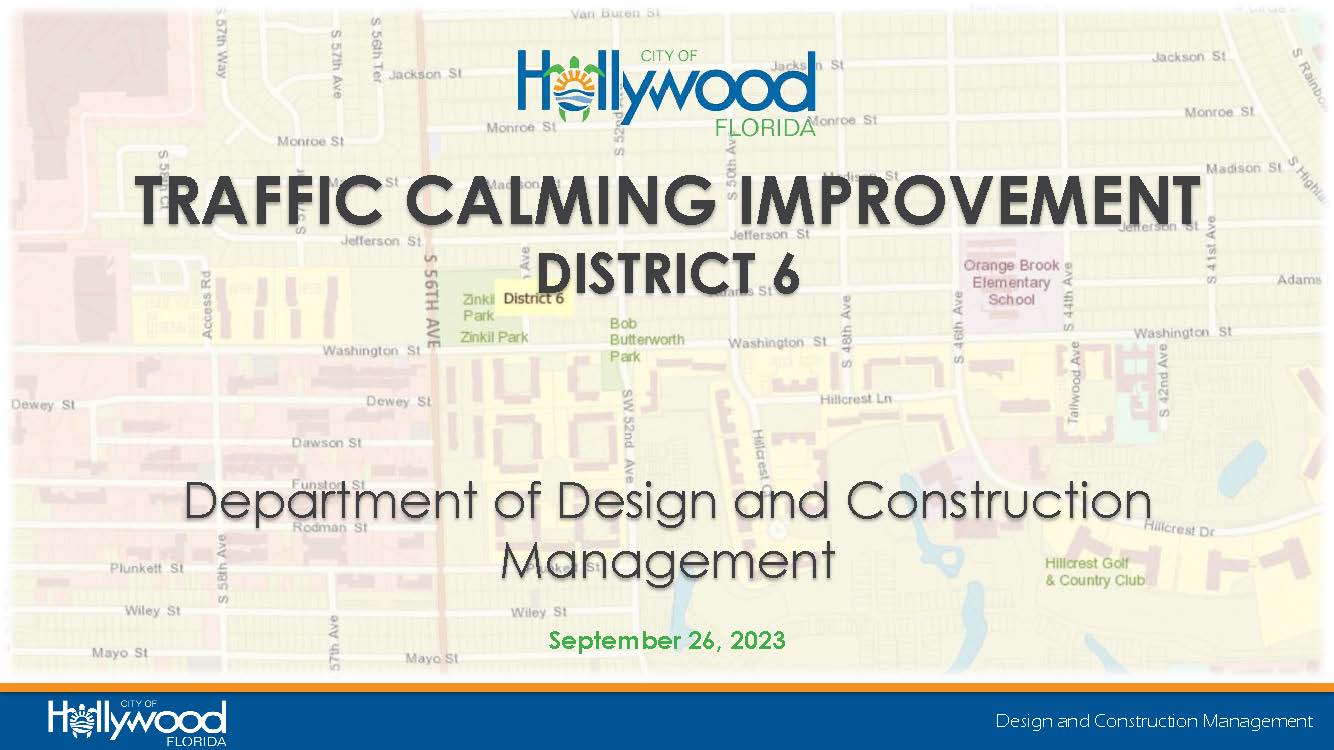 Traffic Calming & Control Project – City of Hollywood, FL